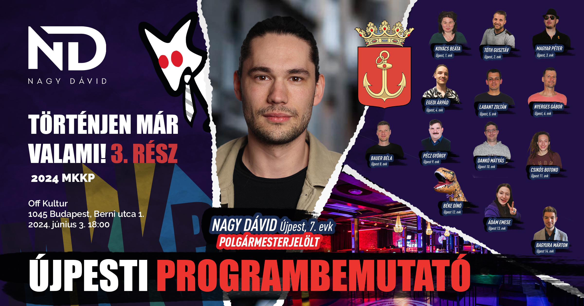 REGISZTRÁCIÓ: MKKP Újpest programbemutató – Kétfarkú Kutya Párt